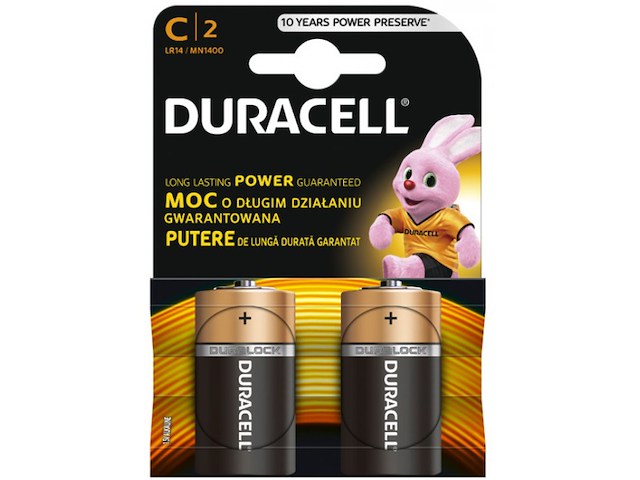 Duracell alkalne baterije tip C 1.5V DUR-LR14/BP2