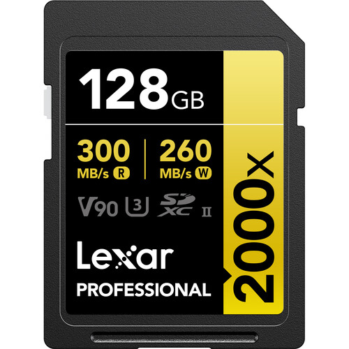 Lexar 128GB Professional 2000x UHS-II SD