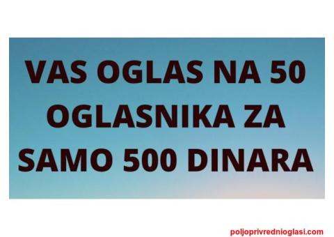 vas oglas na 50 oglasnika