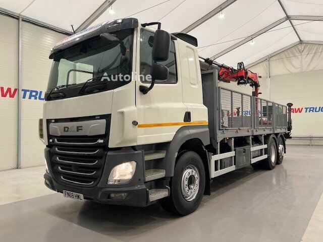 DAF CF 480 6x2 Dropside Brick Grab kamion s ravnom platformom