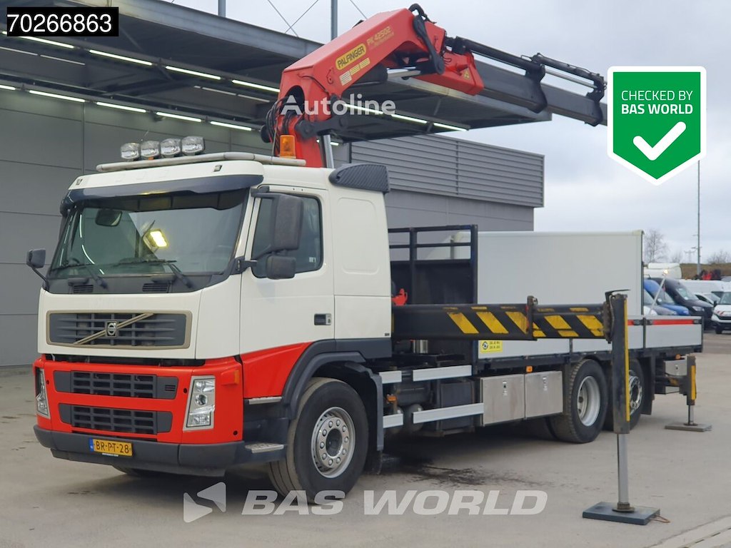 Volvo FM 300 6X2 Crane Kran Palfinger PK42502 NL-Truck Liftachse kamion s ravnom platformom