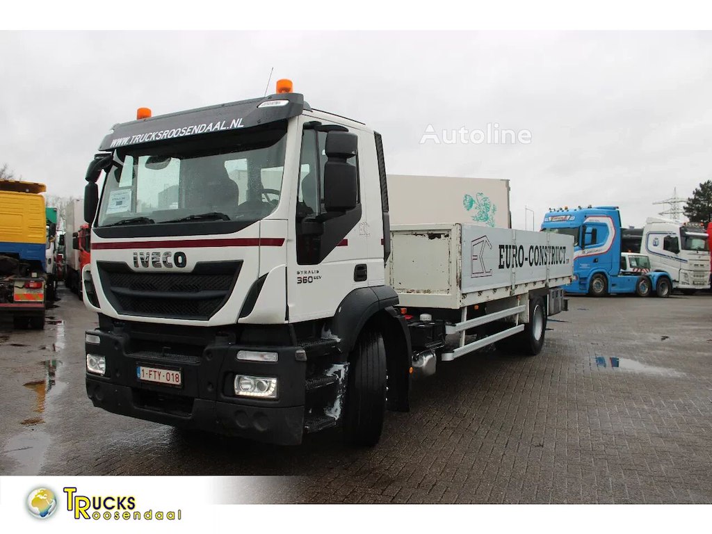 IVECO Stralis 360 + 19t + euro 5 kamion s ravnom platformom