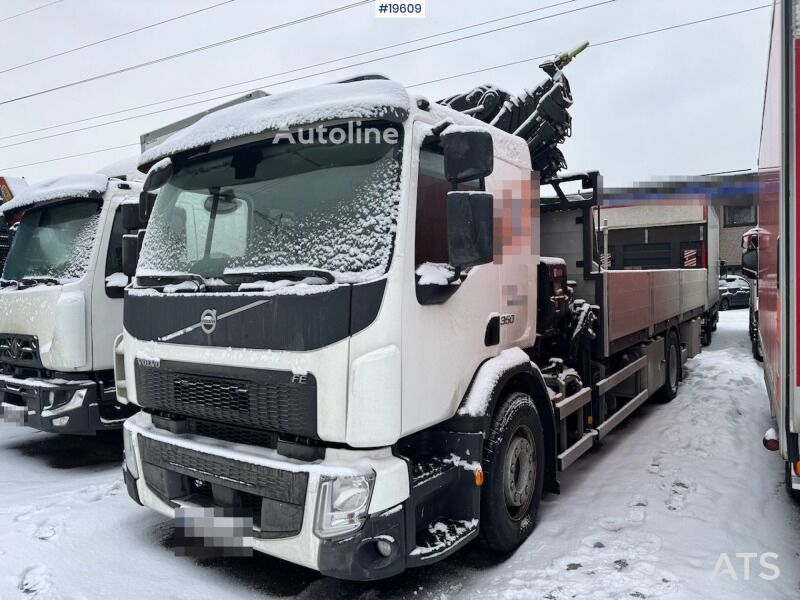 Volvo FL280 4x2 Crane Truck w/ HIAB 192 E-6 Crane kamion s ravnom platformom