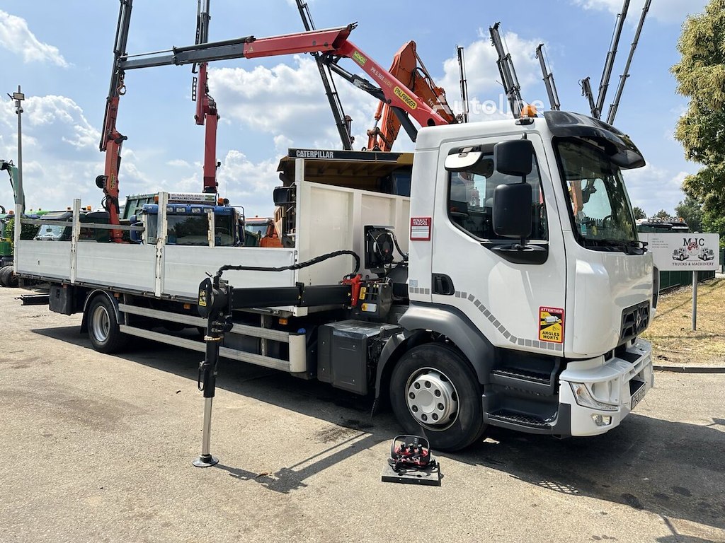 Renault D 280 DTI 8 - 14T + CRANE PALFINGER PK 5.501 SLD + RADIO - PLATF kamion s ravnom platformom