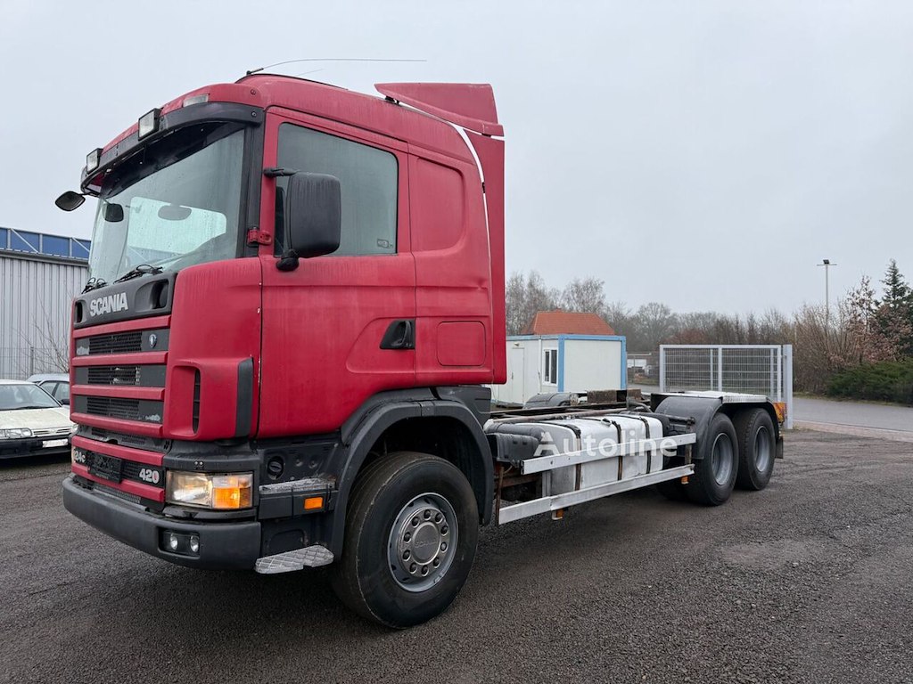 Scania R 124 C 6x4 full steel manual kamion šasija