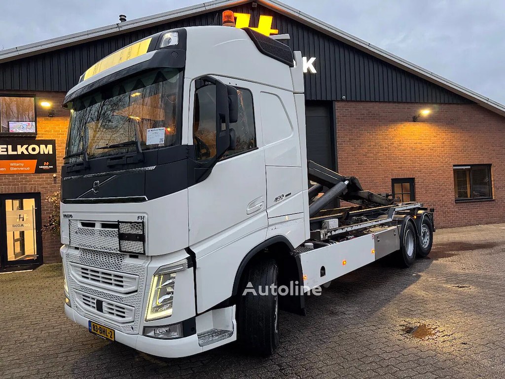 Volvo FH 460 6X2 VDL 25T Haakarm Standairco 9T Vooras Stuuras NL Truck kamion rol kiper