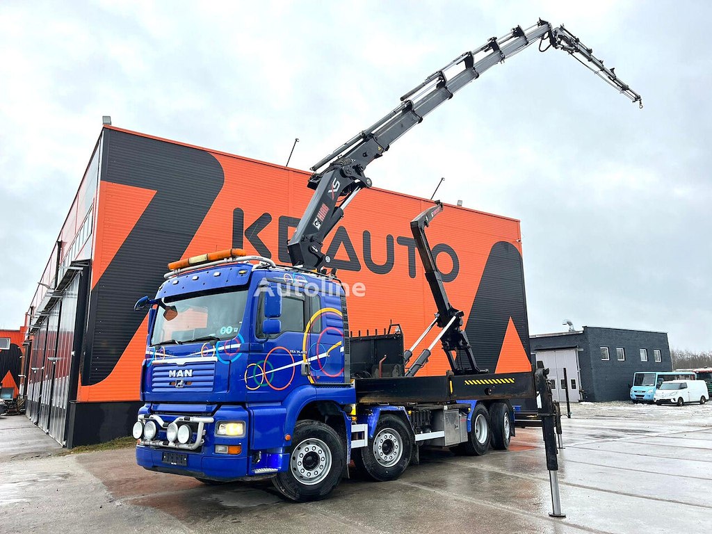 MAN TGA 35.480 8x2*6 HIAB 422E-6 + JIB / MULTILIFT 20 ton / L=4800 m kamion rol kiper