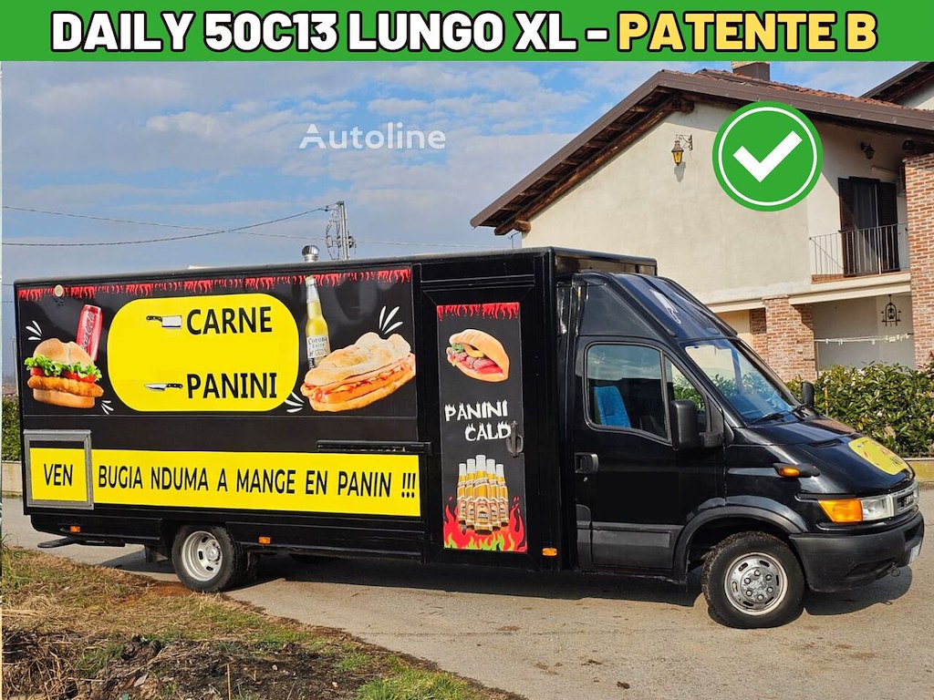 IVECO DAILY 50C13 - FAST FOOD - PATENTE B prodajni kamion < 3.5t