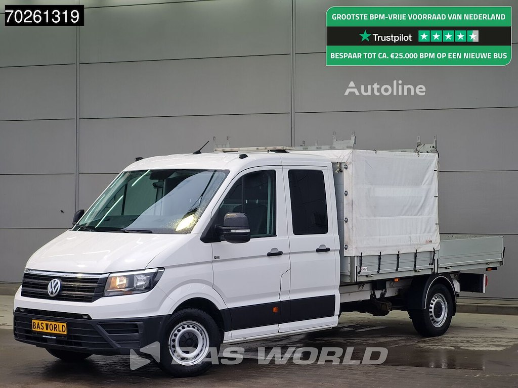 Volkswagen Crafter 177pk Open laadbak Dubbel Cabine Kraan Camera Trekhaak L kamion s ravnom platformom < 3.5t