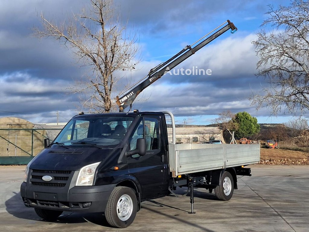 Ford FURGONETA GRUA FORD TRANSIT 2.2 TDCI 140 CV HIAB 013 T kamion s ravnom platformom < 3.5t