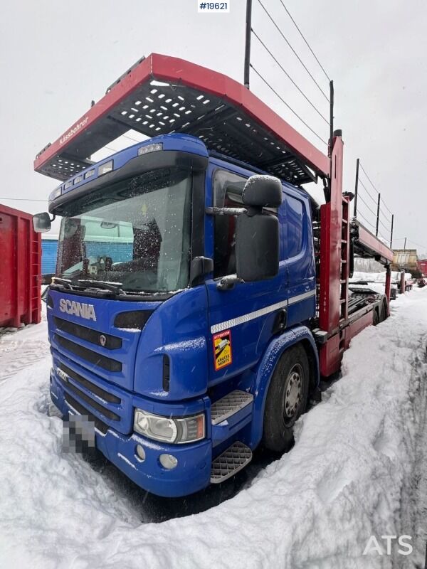 Scania P450 Car Carrier w/ 2005 Kassbohrer Trailer WATCH VIDEO autotransporter