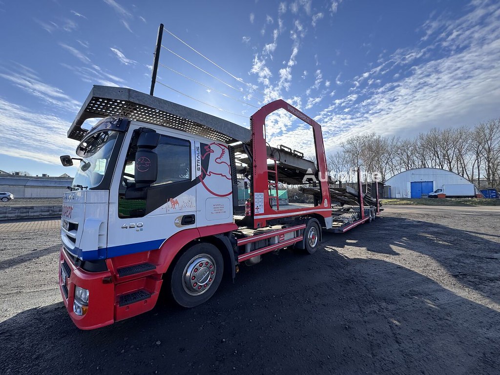 IVECO Stralis AT440S42 autotransporter + prikolica autotransportera