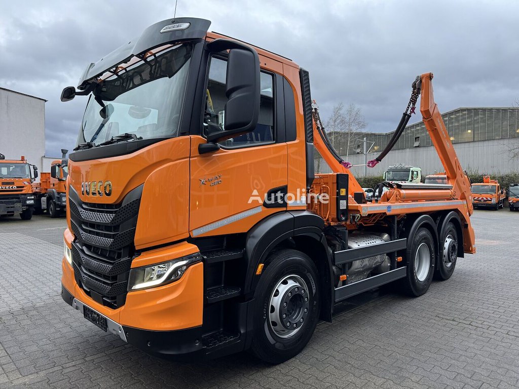 IVECO AD280XY48/PS 6x2 EURO6 BRAMOWIEC MEILLER 16T kamion autopodizač kontejnera