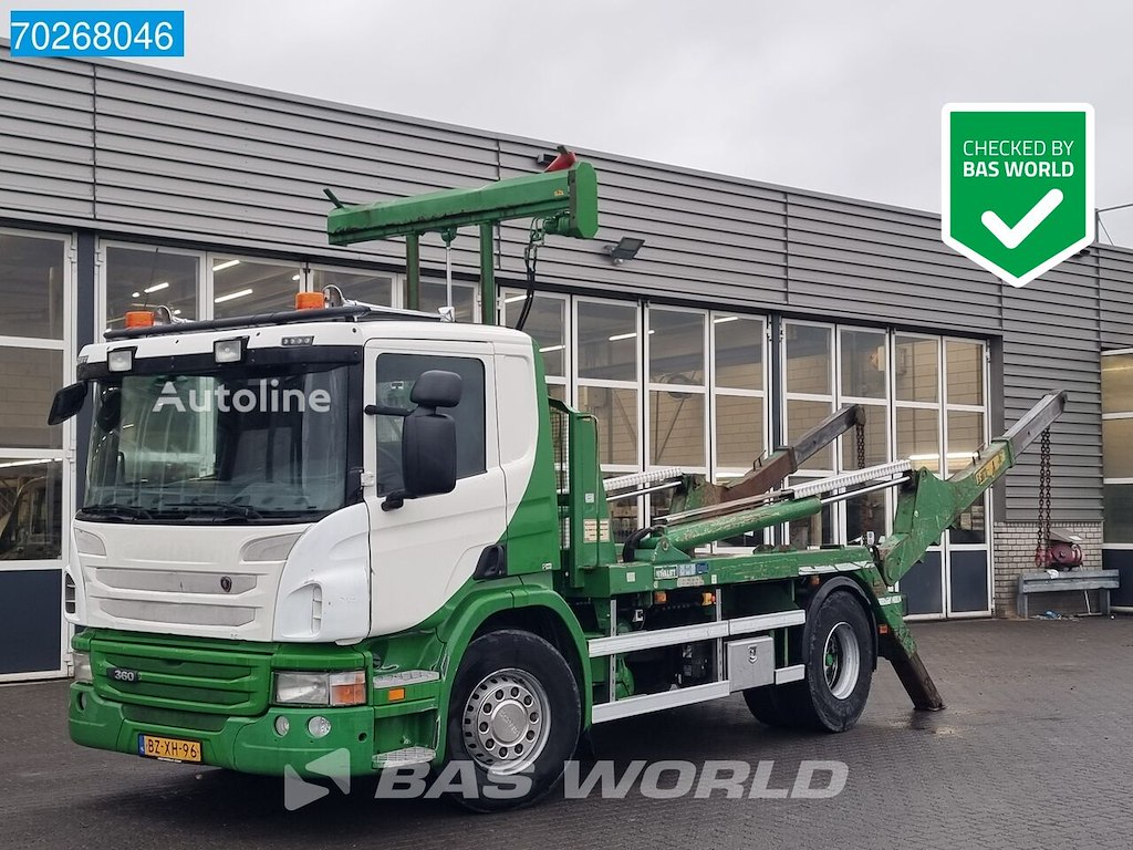 Scania P360 4X2 NL-Truck HYVA Skip Loader Euro 5 kamion autopodizač kontejnera