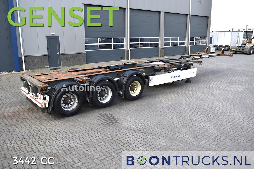 Krone SD + GENSET | 2x20-30-40-45ft HC * LIFT AXLE * EXTENDABLE REAR * poluprikolica za prevoz kontejnera