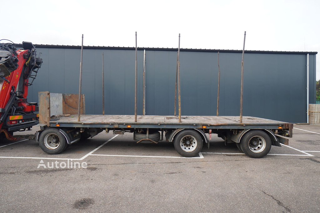 Nopa 3 AXLE TIMBER WOOD TRAILER poluprikolica platforma