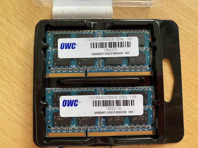 Ram memorija DDR3 OWC, 4GB x 2, 1600MHz