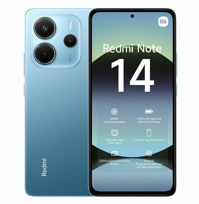 XIAOMI REDMI NOTE 14 8GB/256GB PLAVI MOBILNI Telefon