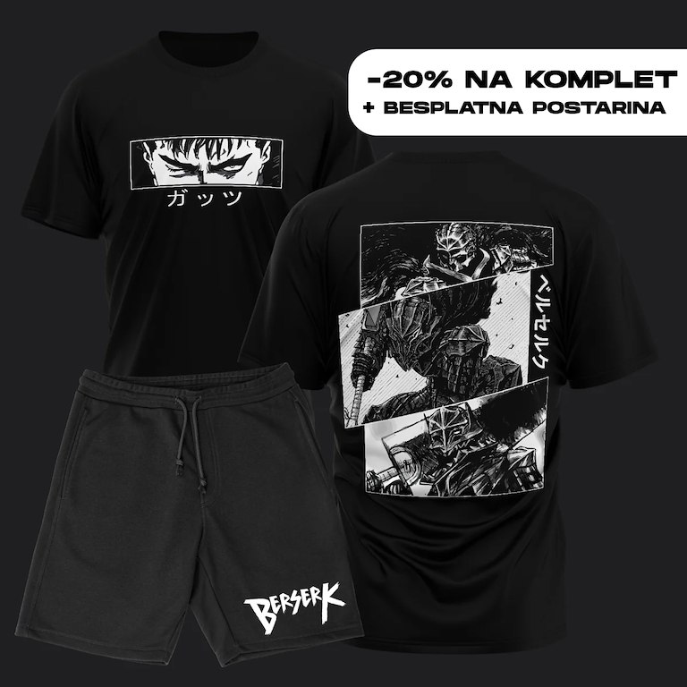 Berserk P04 Print Komplet Majica + Šorc