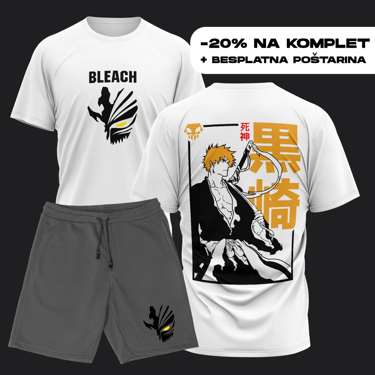 Bleach P02 Print Komplet Majica + Šorc