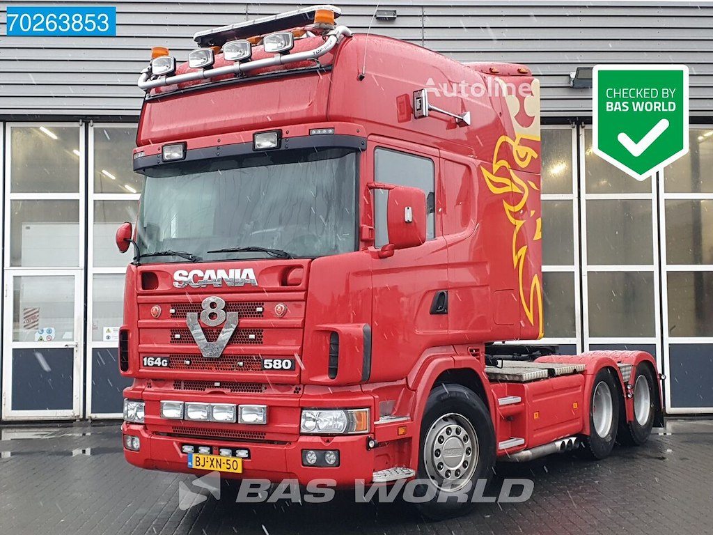 Scania R164 6X4 NL Show Truck! Manual Long-Liner V8 Full-Air Retarder E tegljač