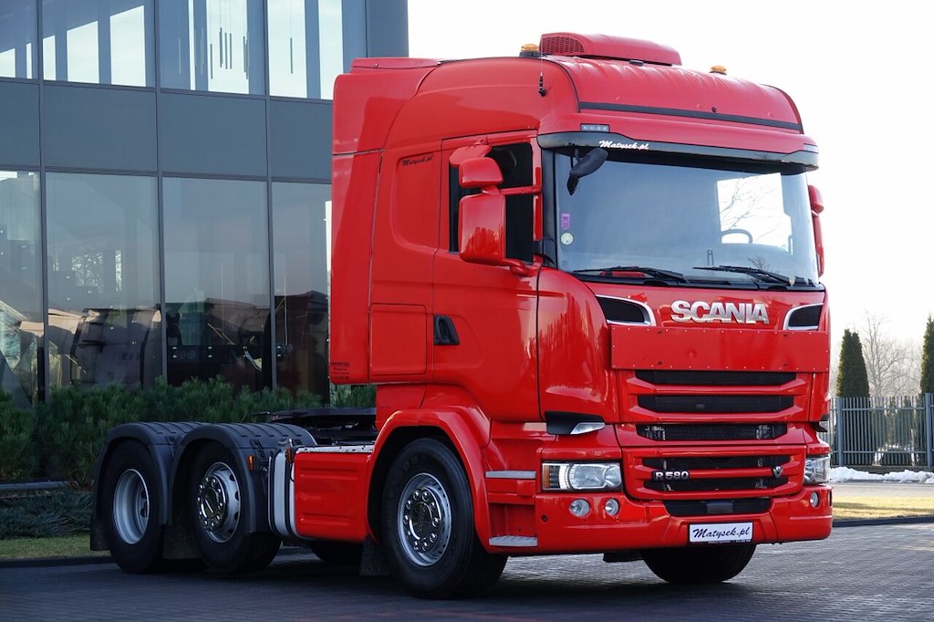 Scania R 580 / V8 / 6x2 / PUSHER / OŚ PODNOSZONA / OŚ SKRĘTNA / RETARDE tegljač