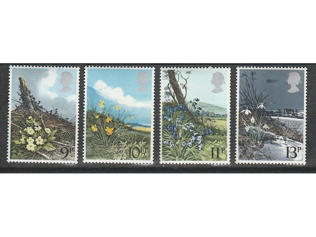 UK - Spring Wild Flowers - 1979 - MNH