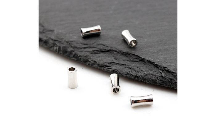 Perla ukrasna 7x3,5x2,2mm, rupa oko 2 mm- Rodijum ( 23MK51P )