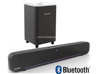 MICROLAB Microlab ROCKBAR500 Soundbar + Subwoofer LED 60W, Bluetooth, Aux, Optical