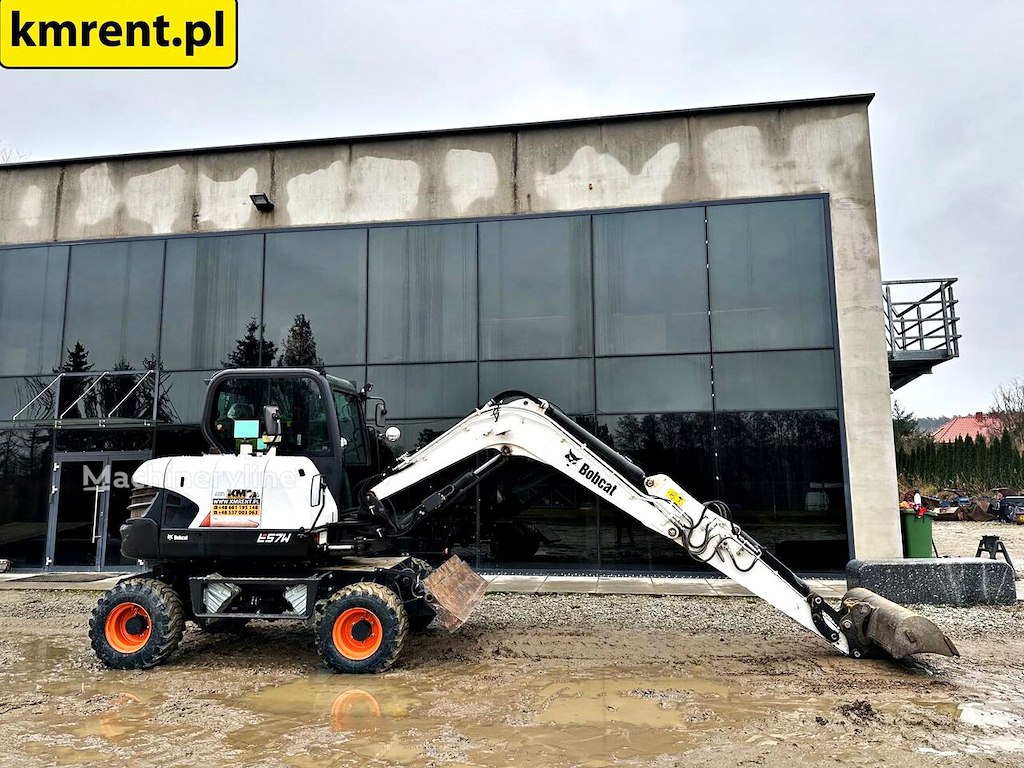 Bobcat E57W KOPARKA KOŁOWA TYLKO 431 MTH ! 2019R. | WACKER NEUSON EW 65 bager točkaš