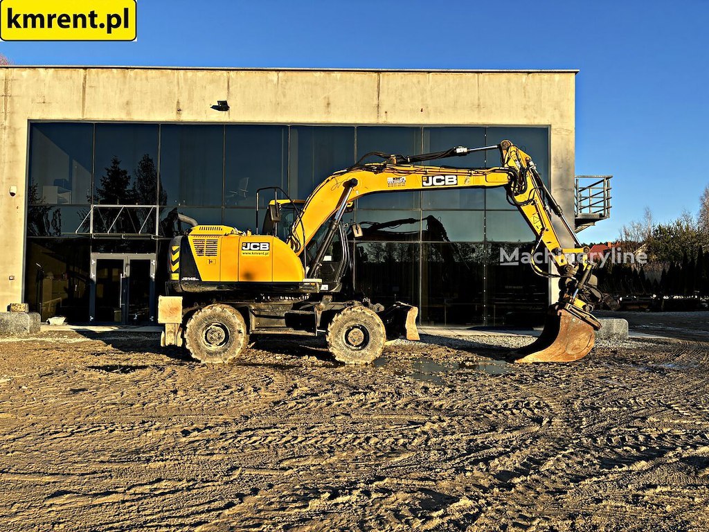 JCB JS 145 W + KOPARKA KOŁOWA Z ENGCONEM 2016R. | JS 130 160 313 CAT bager točkaš