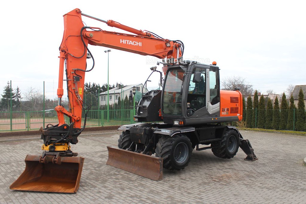 Hitachi ZX 140 W-3 ROTOTILT ENGCON SZCZYPCE PODPORY bager točkaš