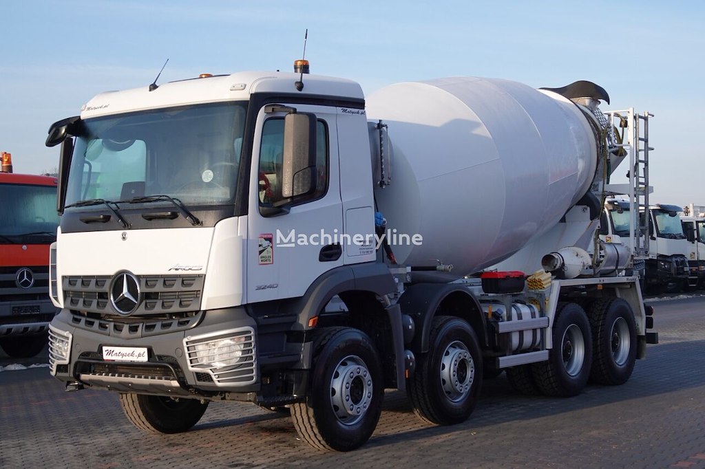 Mercedes-Benz AROCS 3240 / 8x4 / GRUSZKA 9m3 / BETONOMIESZARKA / EURO 6 /   20 kamion s mešalicom za beton