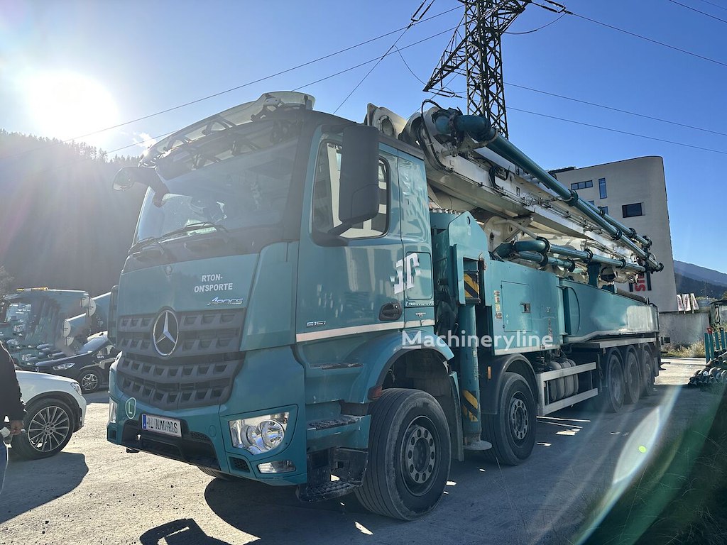 JunJin 58M na šasiji Mercedes-Benz Arocs 5151 JUN JIN 58 m, 2017 year pumpa za beton