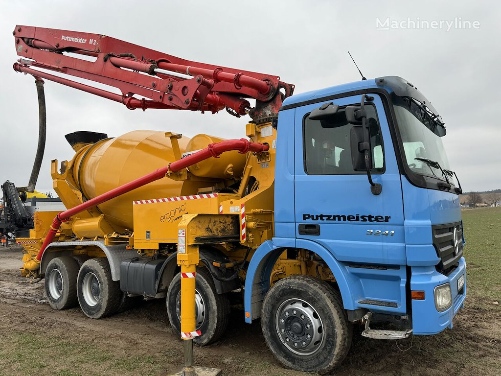 Putzmeister na šasiji Mercedes-Benz Actros PUTZMEISTER 24-3 125mm RUROCIĄG kamion s mešalicom za beton