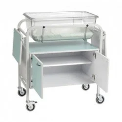 Fixed Height Baby Crib with Large Cupboard, Jaslice za bebe fiksne visine sa velikim ormnarom