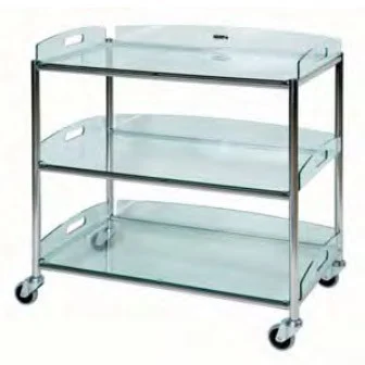 Hirurska kolica GL hirursko staklo Inox, Surgical Trolleys