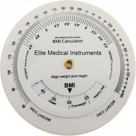 Kalkulator telesene tezin ,Elite Medical Instruments EMI BMI Wheel Calculator