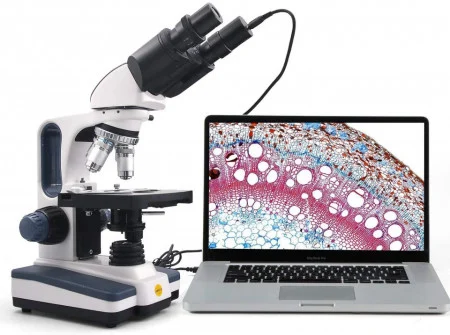 Swift Binocular Compound Microscope SW350B, 40X-2500X Magnification,Siedentopf