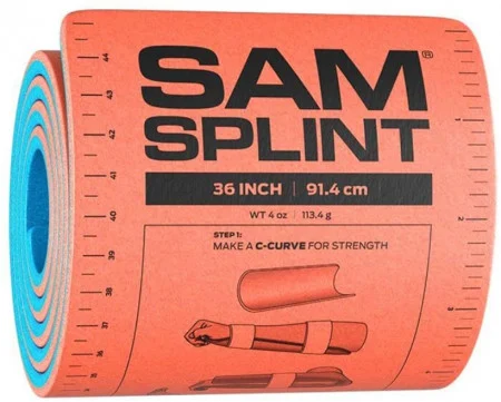 SAM Rolled Splint 36", Orange/Blue