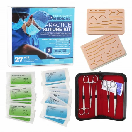 Komplet set za Hirurski konac Suture Practice Kit | 27-Piece Complete