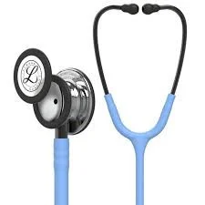 Littmann Classic III Stethoscope, Mirror Chestpiece, Ceil Blue Tube, Smoke Stem and Smoke Headset, 27 inch, 5959