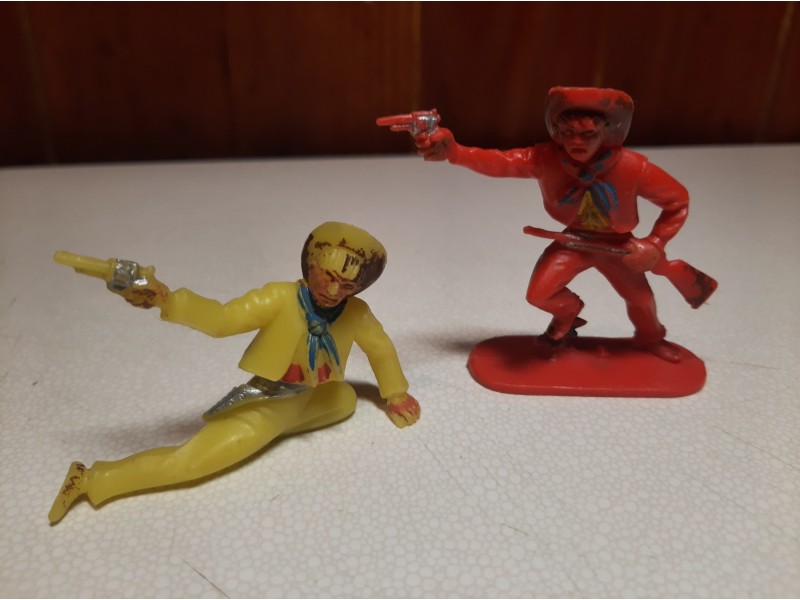 LOT VINTAŽ AKCIONE FIGURE KAUBOJA WEST GERMANY