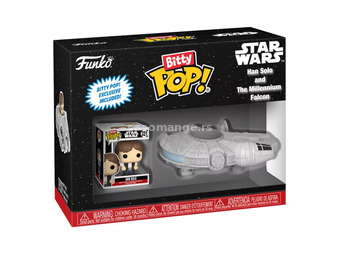 Funko Bitty POP! Ride: SW- Han Solo w/Millenium Falcon