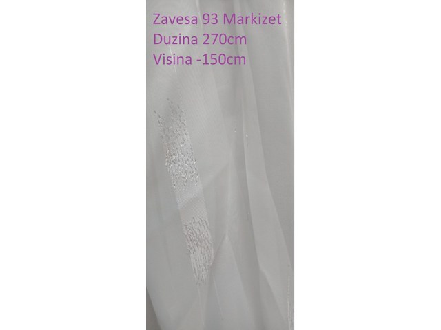 Zavesa 93 Markizet Duzina 270cm Visina -150cm