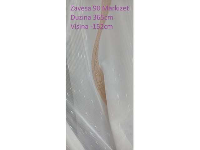 Zavesa 90 Markizet Duzina 365cm Visina -152cm