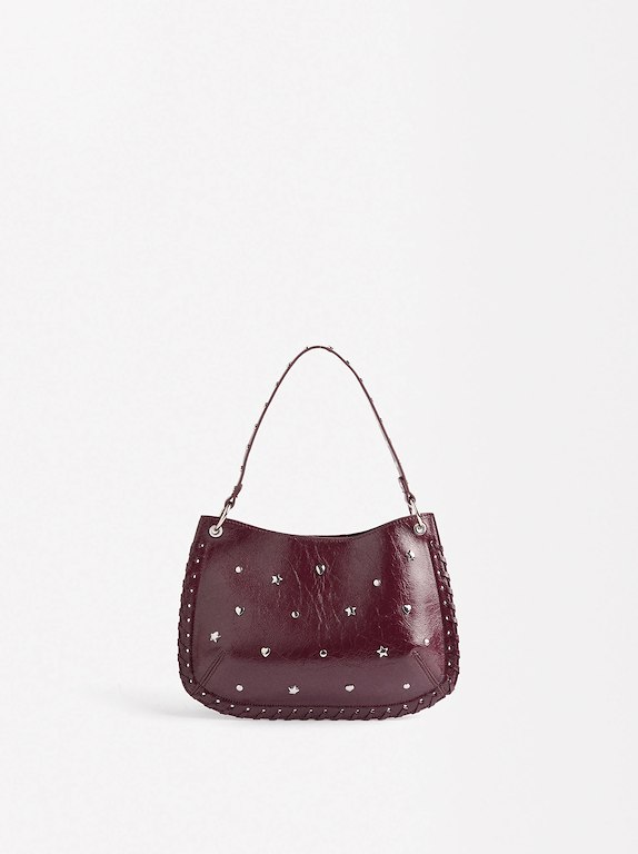 Shoulder bag with studs