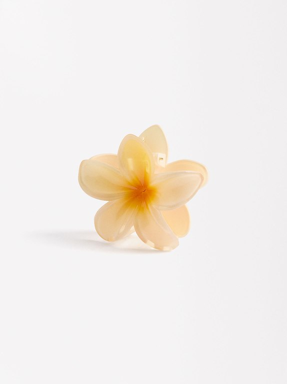 Resin flower hair claw