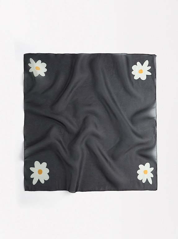 Daisy Print Multifunctional Scarf