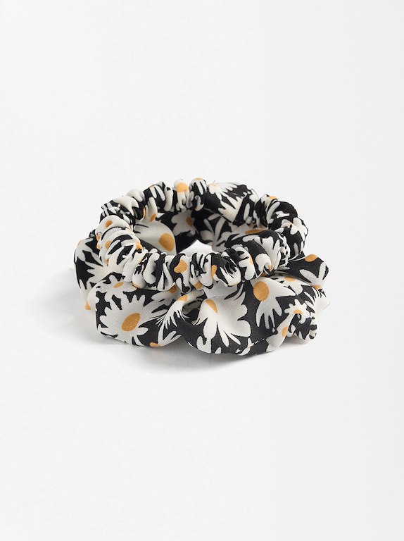 Daisy Print Scrunchies